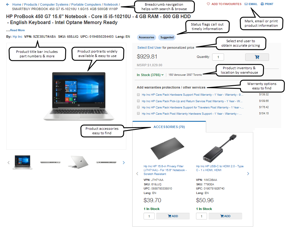 Product Details Page